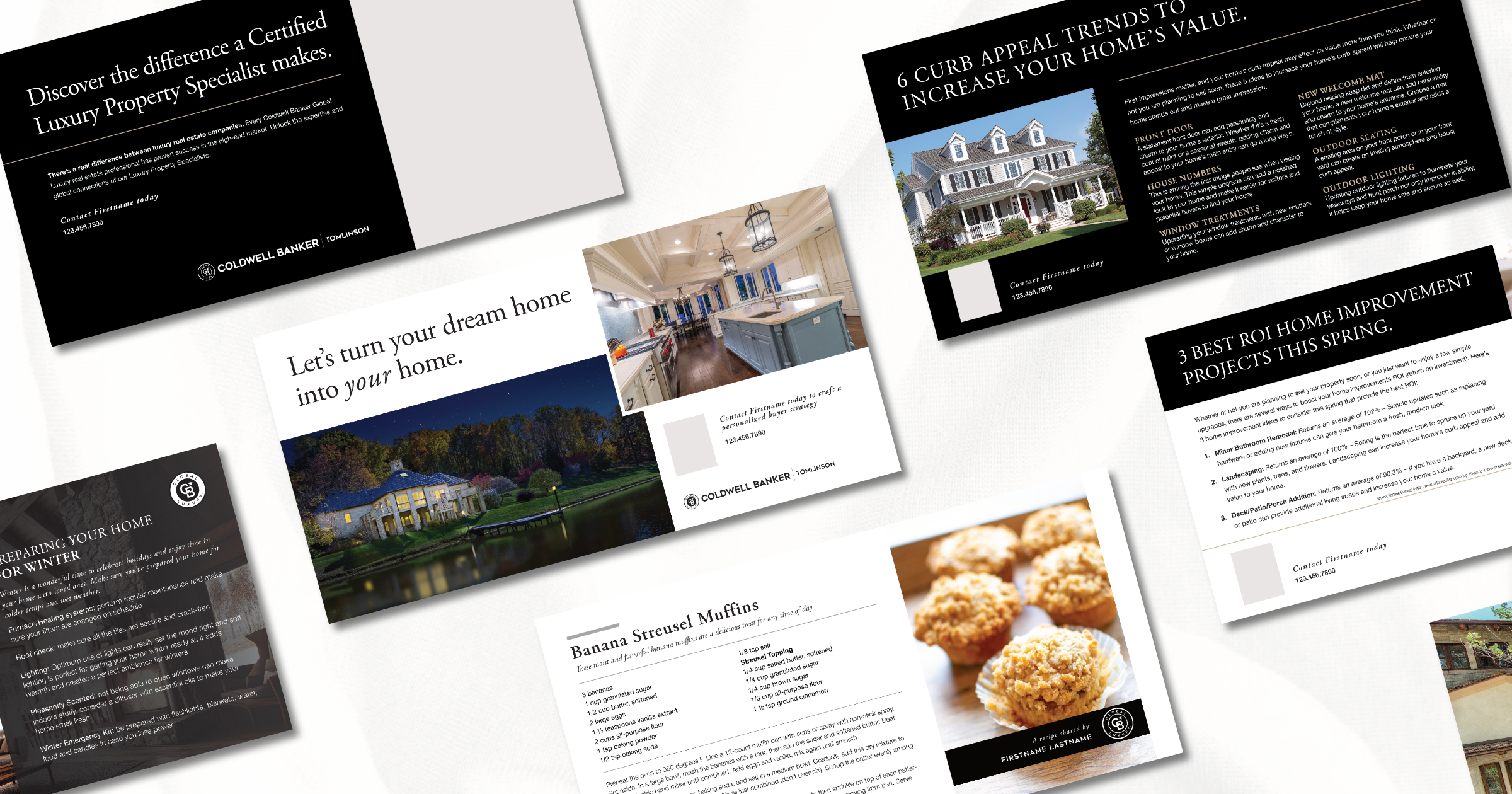 Postcard Templates - Global Luxury - CB Tomlinson